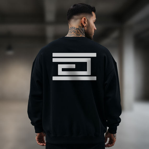 Drumcode logo print unisex sweatshirt in black