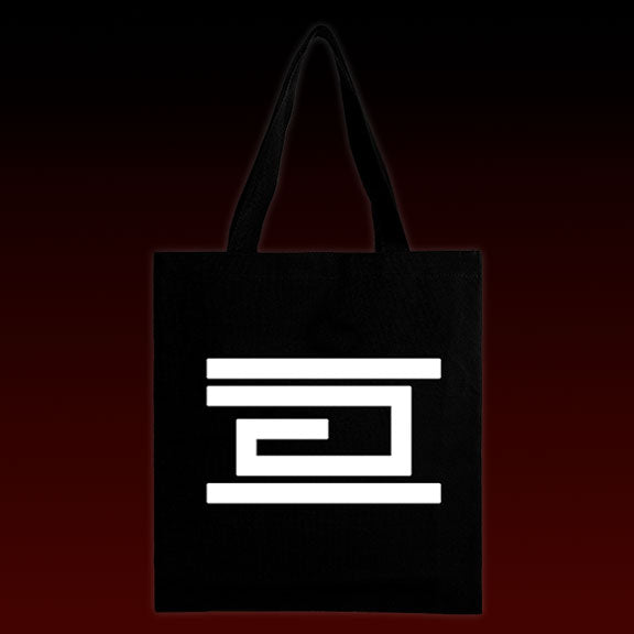 Drumcode logo print tote bag in black
