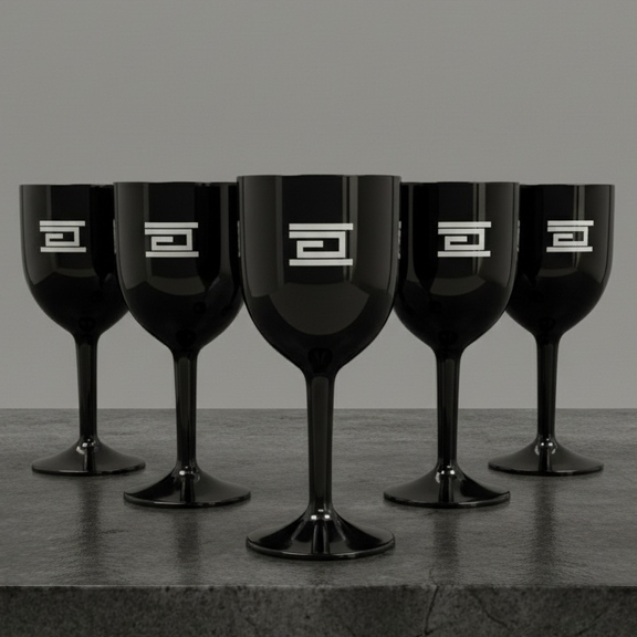 Drumcode set of 6 wine glasses