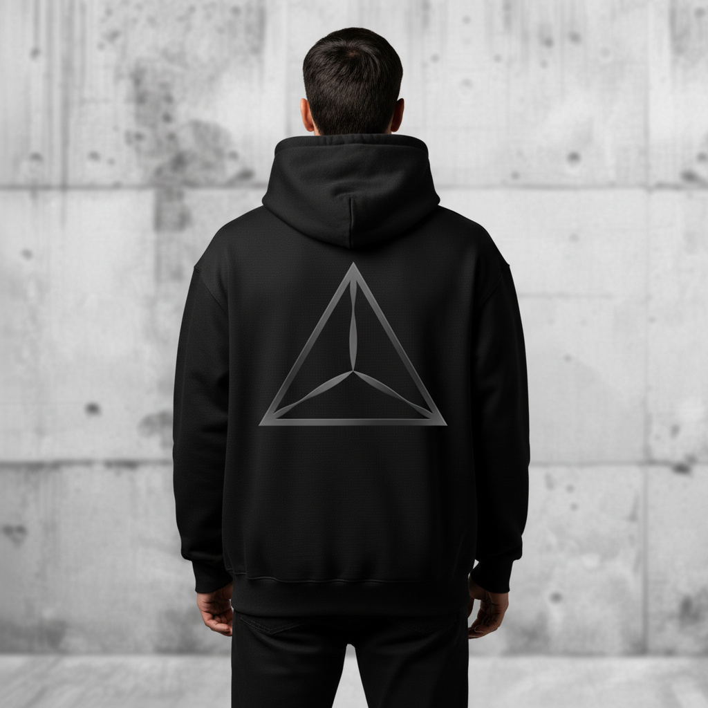 Adam Beyer Explorer prism print pullover unisex hoodie in black – Drumcode